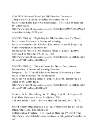 NONPF - 1NURSE PRACTITIONER CORE COMPETENCIES April 201.docx