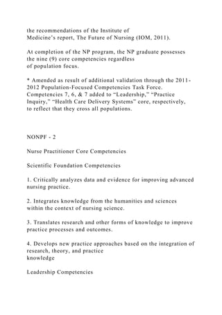 NONPF - 1NURSE PRACTITIONER CORE COMPETENCIES April 201.docx