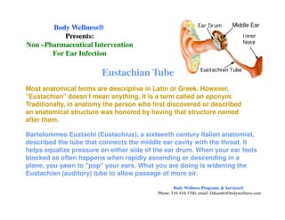 Non pharmaceutical intervention for ear infection [compatibility mode ...