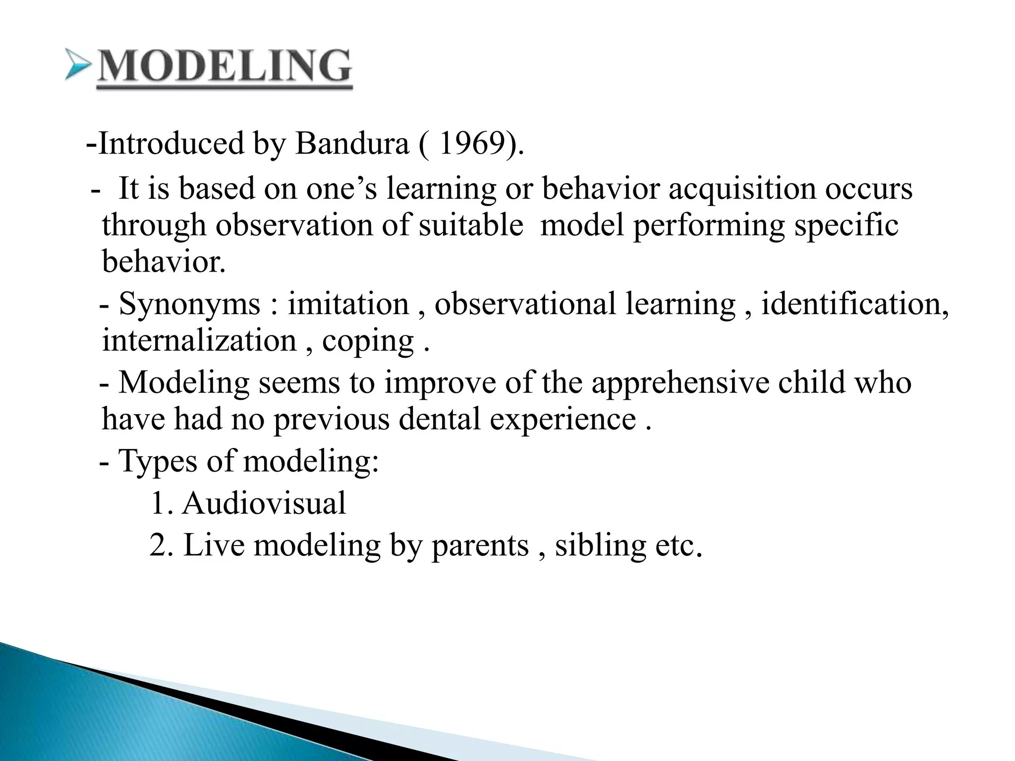 Non –pharmacological behavior management in children | PPTX