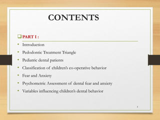 Non pharmacological behavior management in pediatric dentistry | PPTX