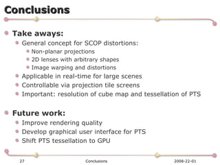 Non-Planar Projections (GRAPP 2008) | PPT