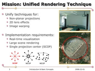 Non-Planar Projections (GRAPP 2008) | PPT
