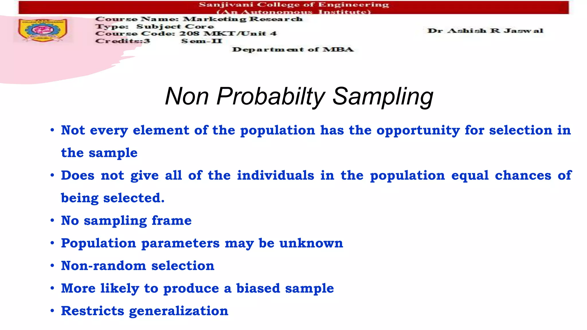 Non probability sampling | PPT