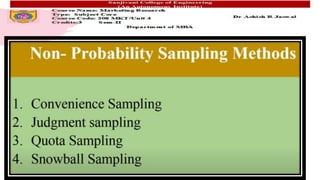Non probability sampling | PPT