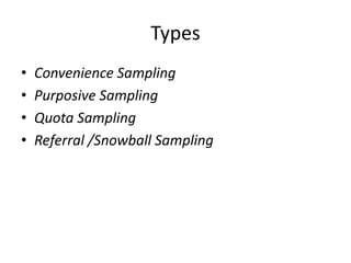 Non probability sampling | PPTX