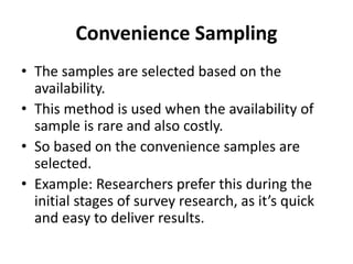 Non probability sampling | PPTX