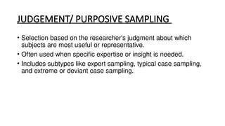 NON PROBABILITY SAMPLING. exploratory studiespptx | PPTX
