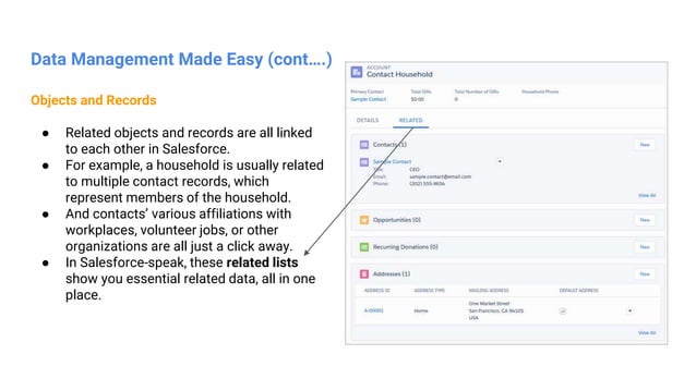 Nonprofit data to salesforce | PPTX | Databases | Computer Software and Applications