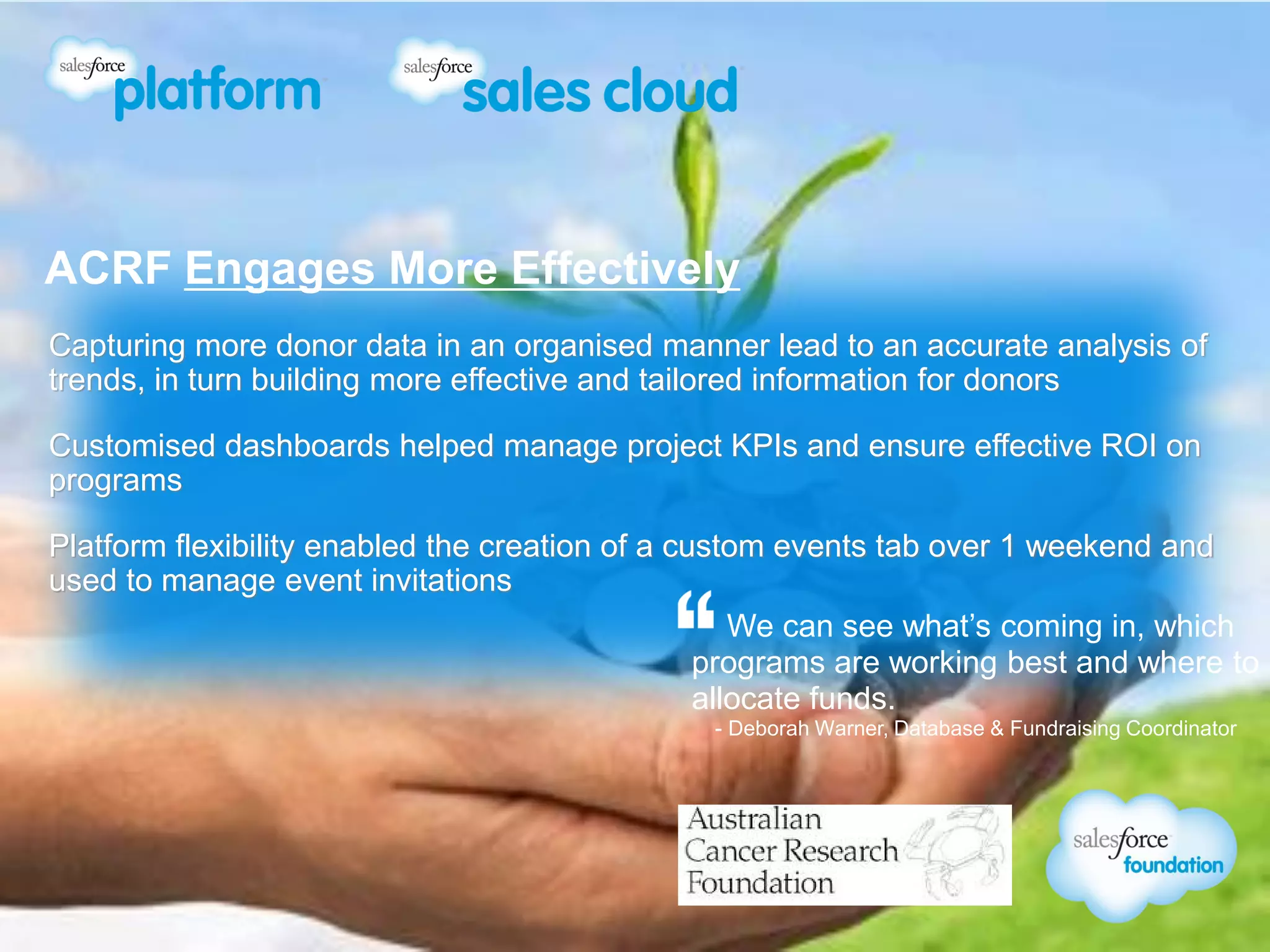 Salesforce Foundation Donation Program Information Package | PPT