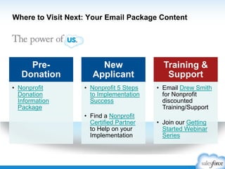 Salesforce Foundation Donation Program Information Package | PDF