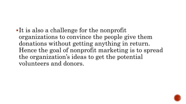 Nonprofit Marketing, Its types and challenges | PPTX | Non-Profit ...