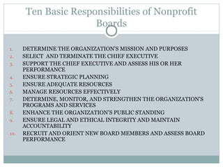 Nonprofit organization dev mgt lecture 5 | PPT