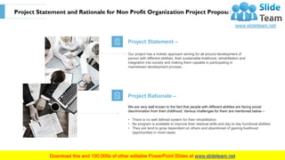 Non Profit Organization Project Proposal PowerPoint Presentation Slides ...