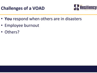 Business Continuity for VOAD's | PPT
