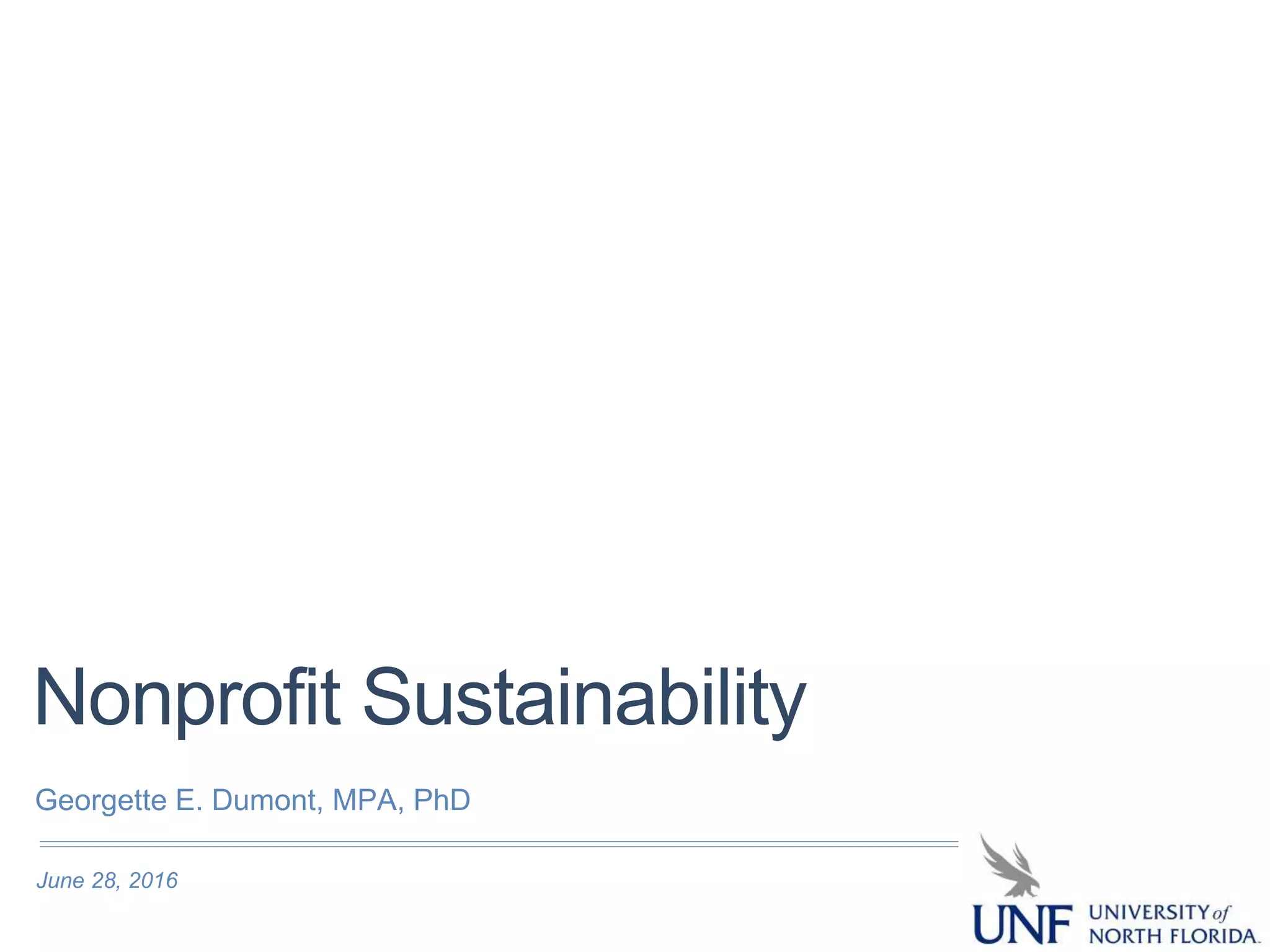 Nonprofit Sustainability | PPTX