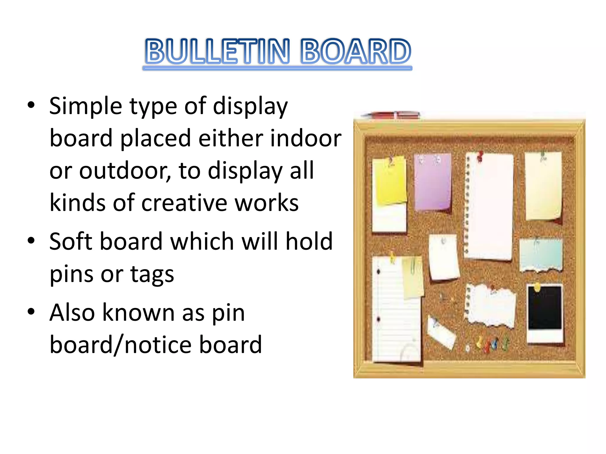Non- Projected Aids -Display Board | PPTX