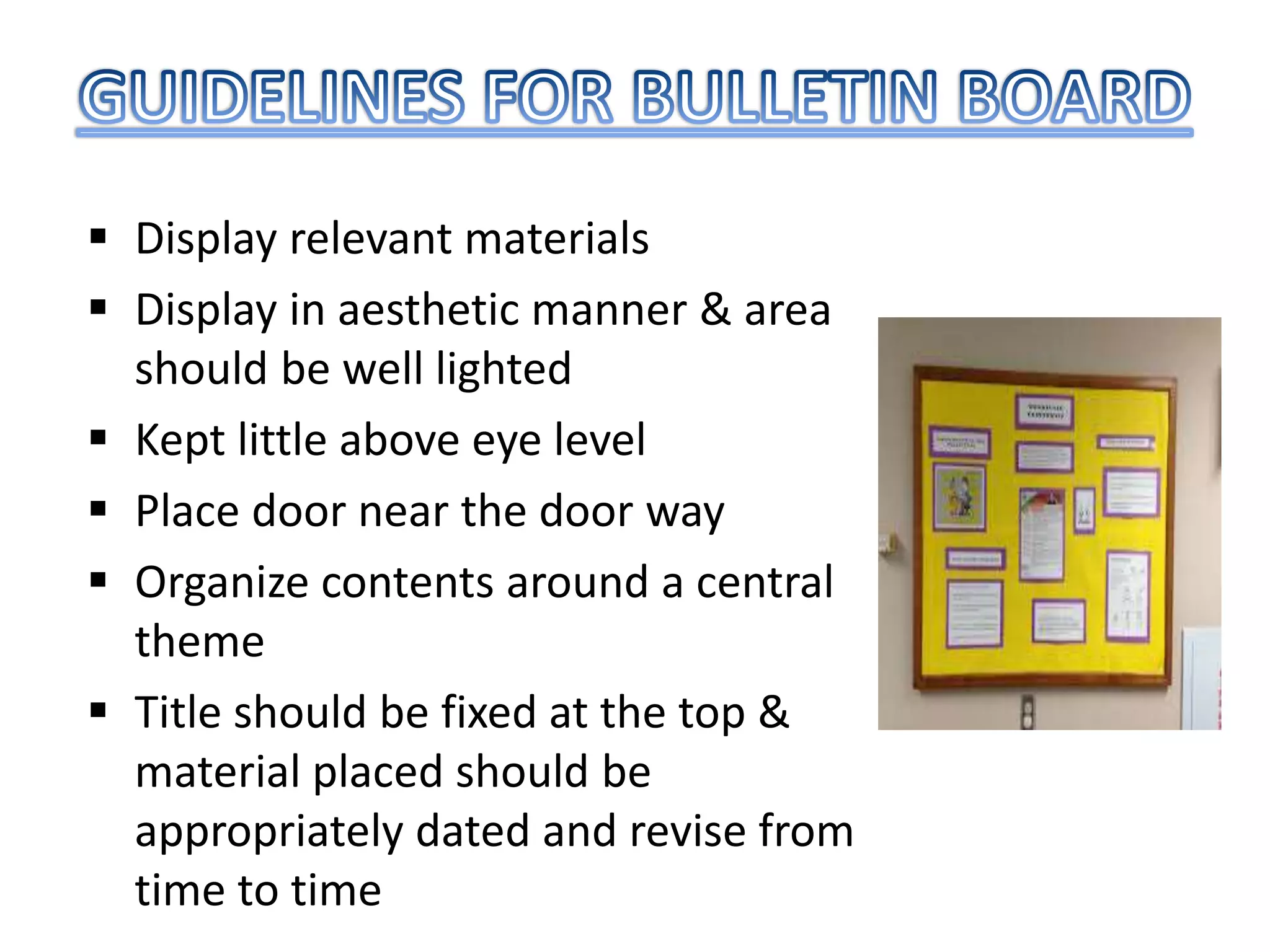 Non- Projected Aids -Display Board | PPTX