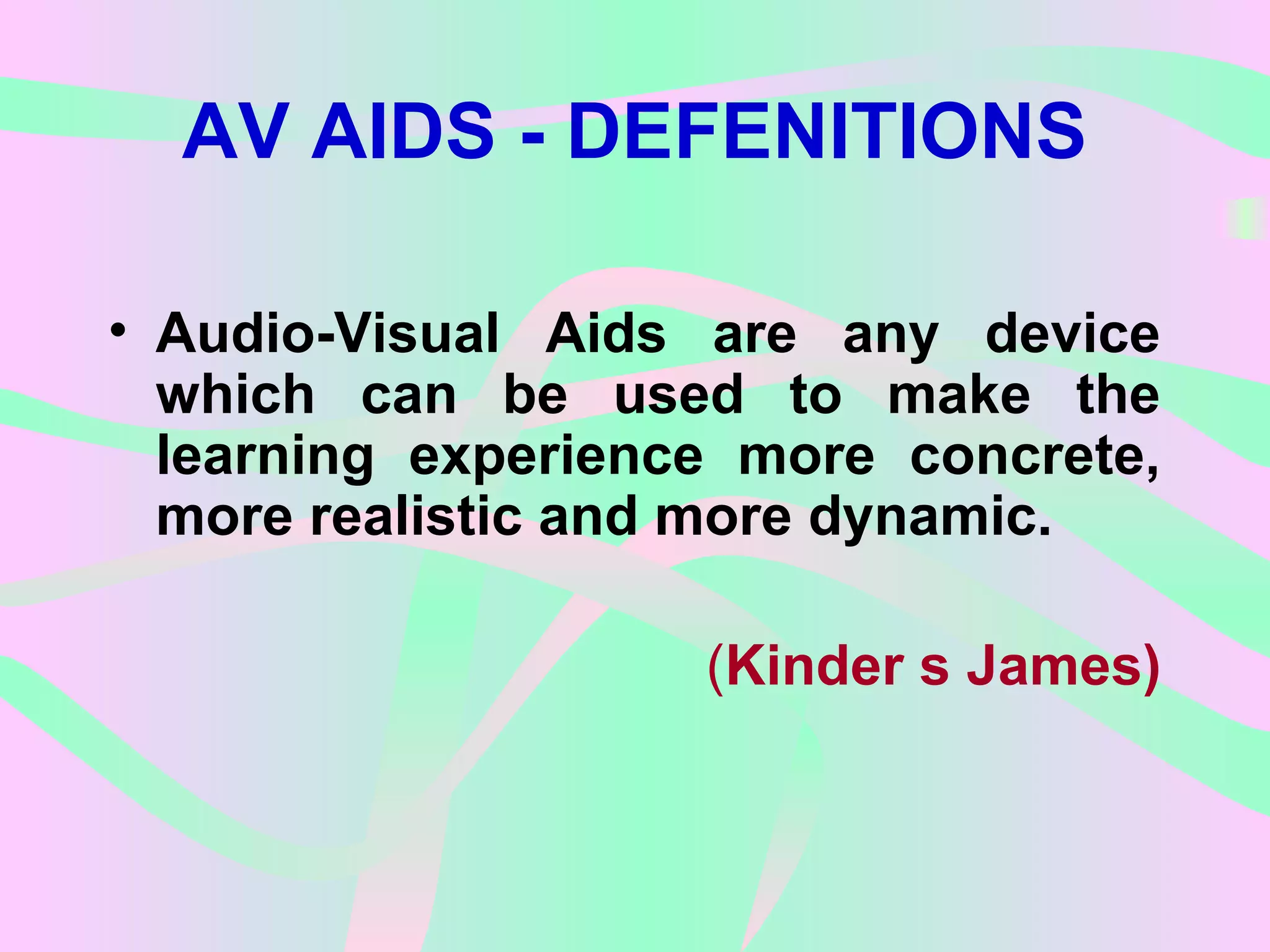 Non Projected AV Aids | PPT
