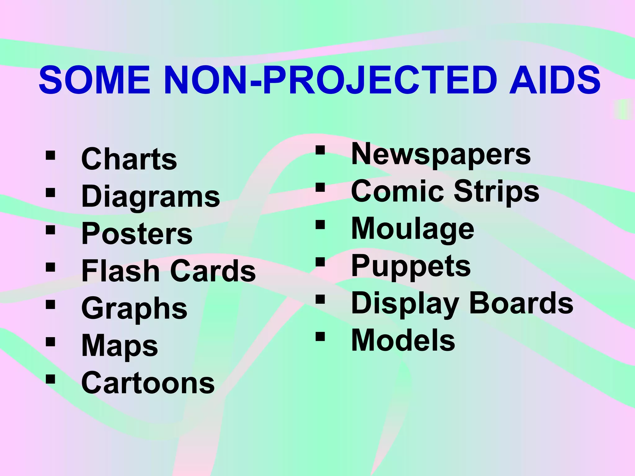 Non Projected AV Aids | PPT