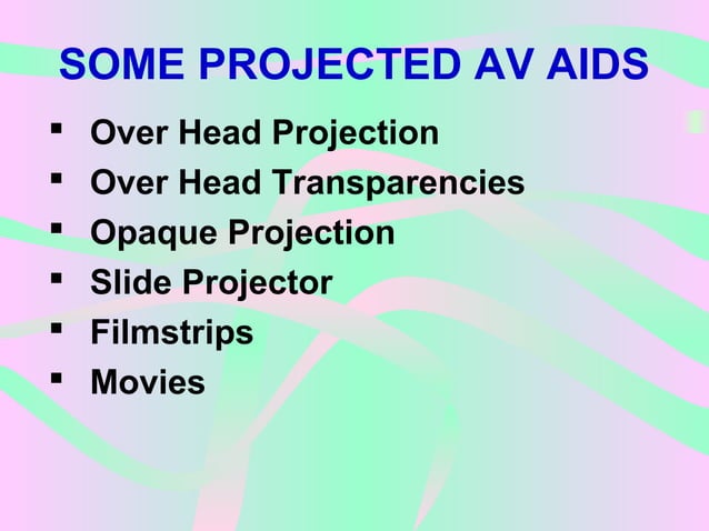 Non Projected AV Aids | PPT