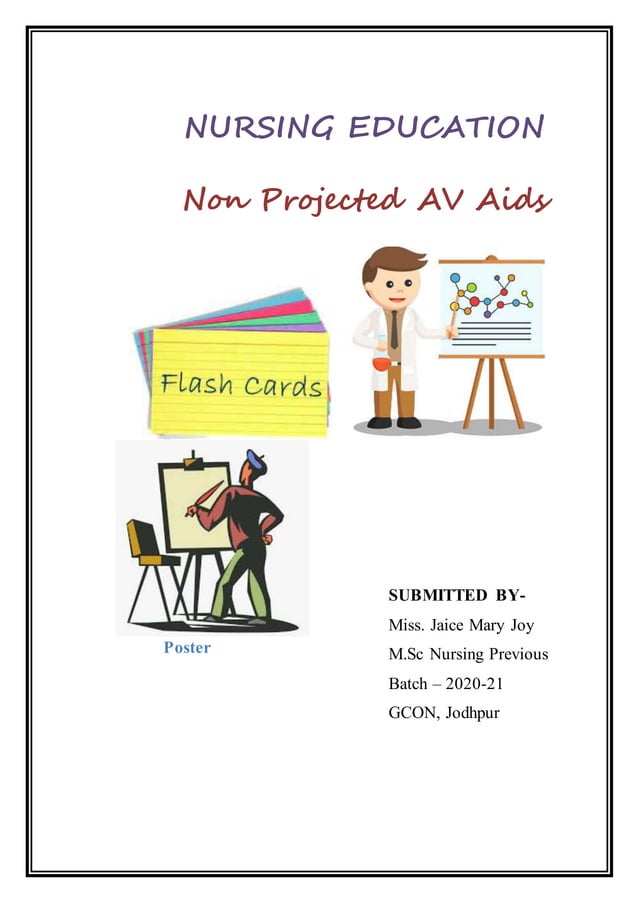 Non projected av aids - Charts, Poster, flash cards | DOCX