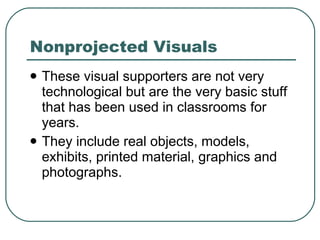 Nonprojected Visuals | PPT