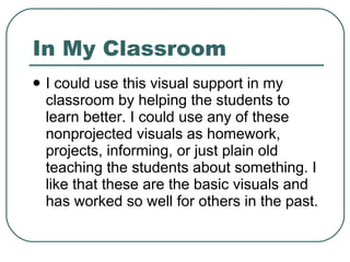 Nonprojected Visuals | PPT