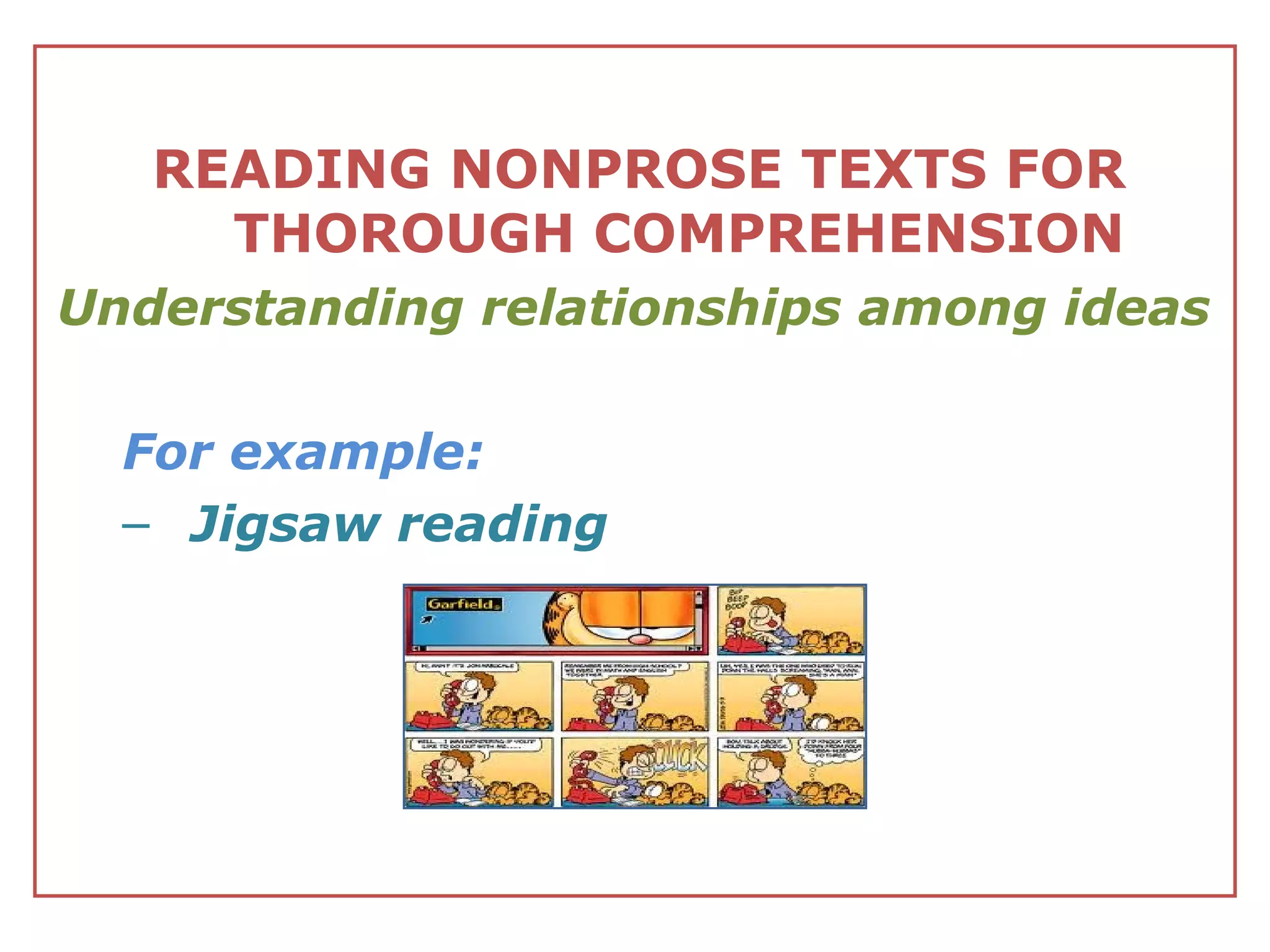 Nonprose reading | PPT