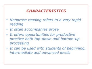 Nonprose reading | PPT