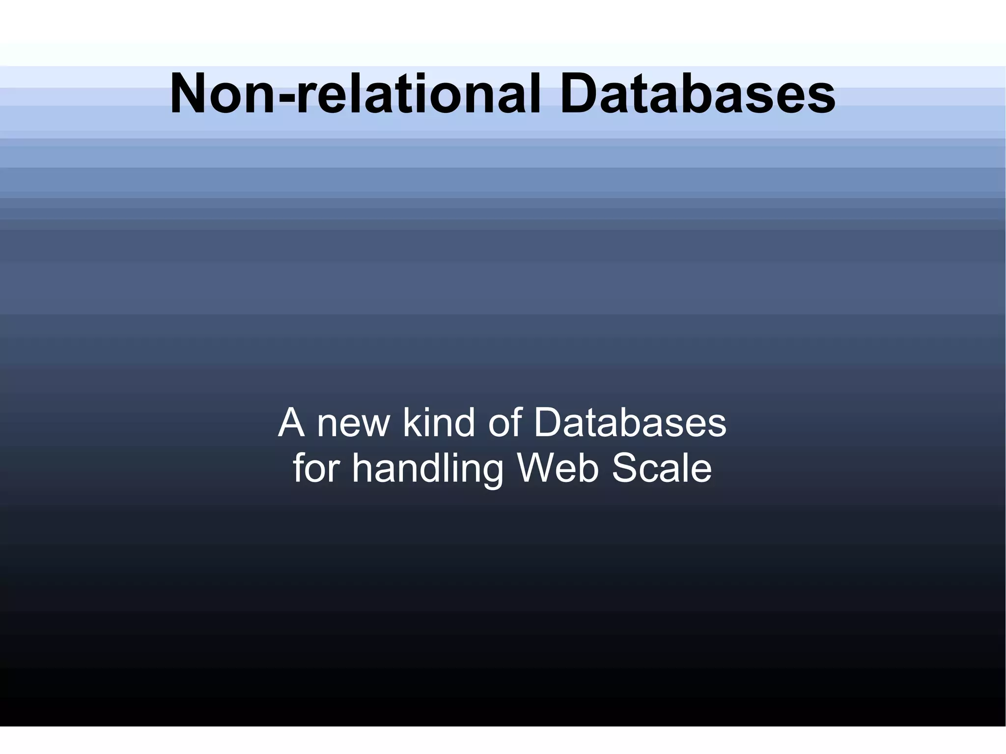 Nonrelational Databases | PPT