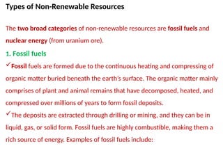 Non Renewable energy resources description. | PPTX | Power and Energy ...
