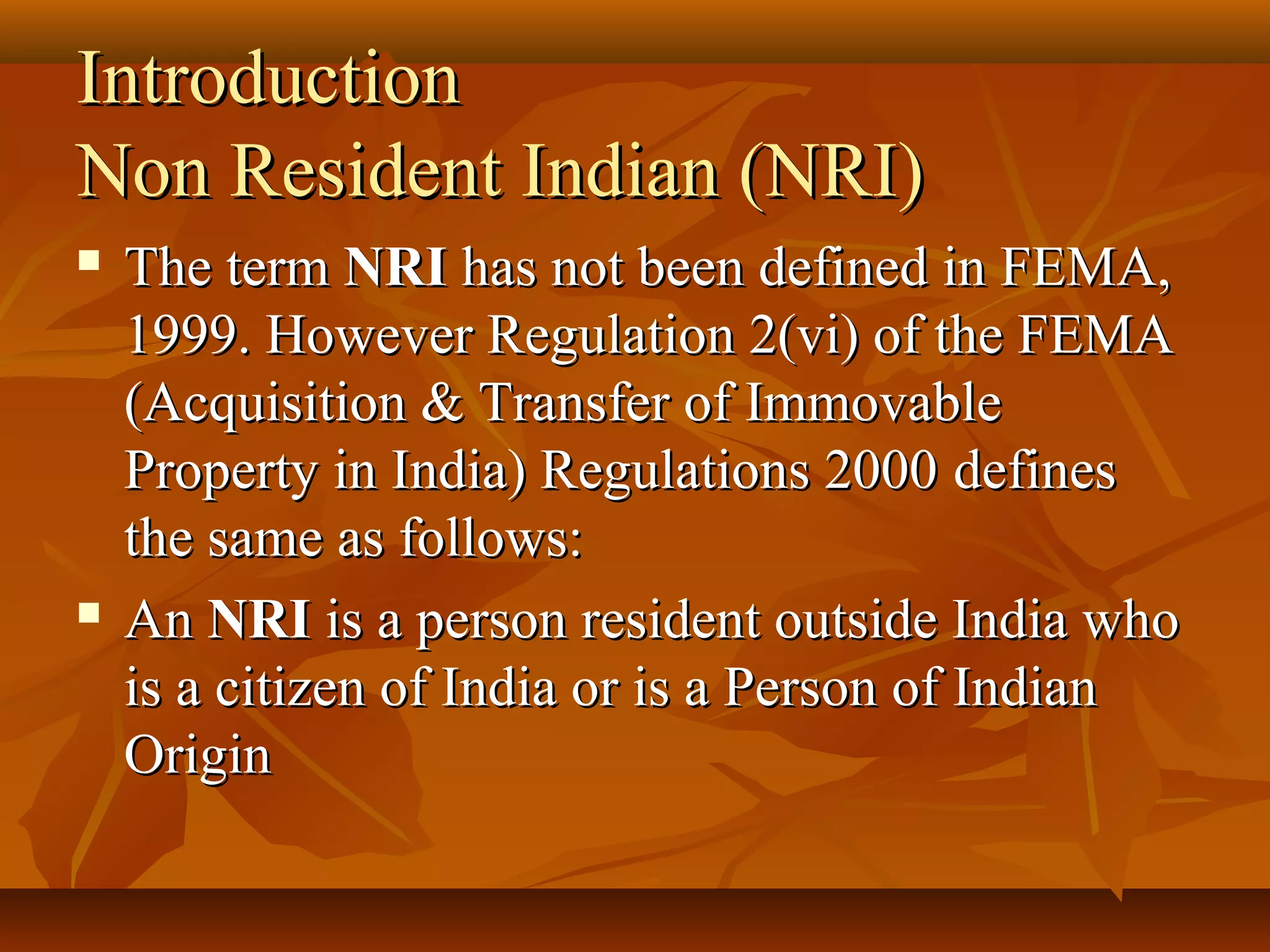 Non resident indian (nri)bala | PPT