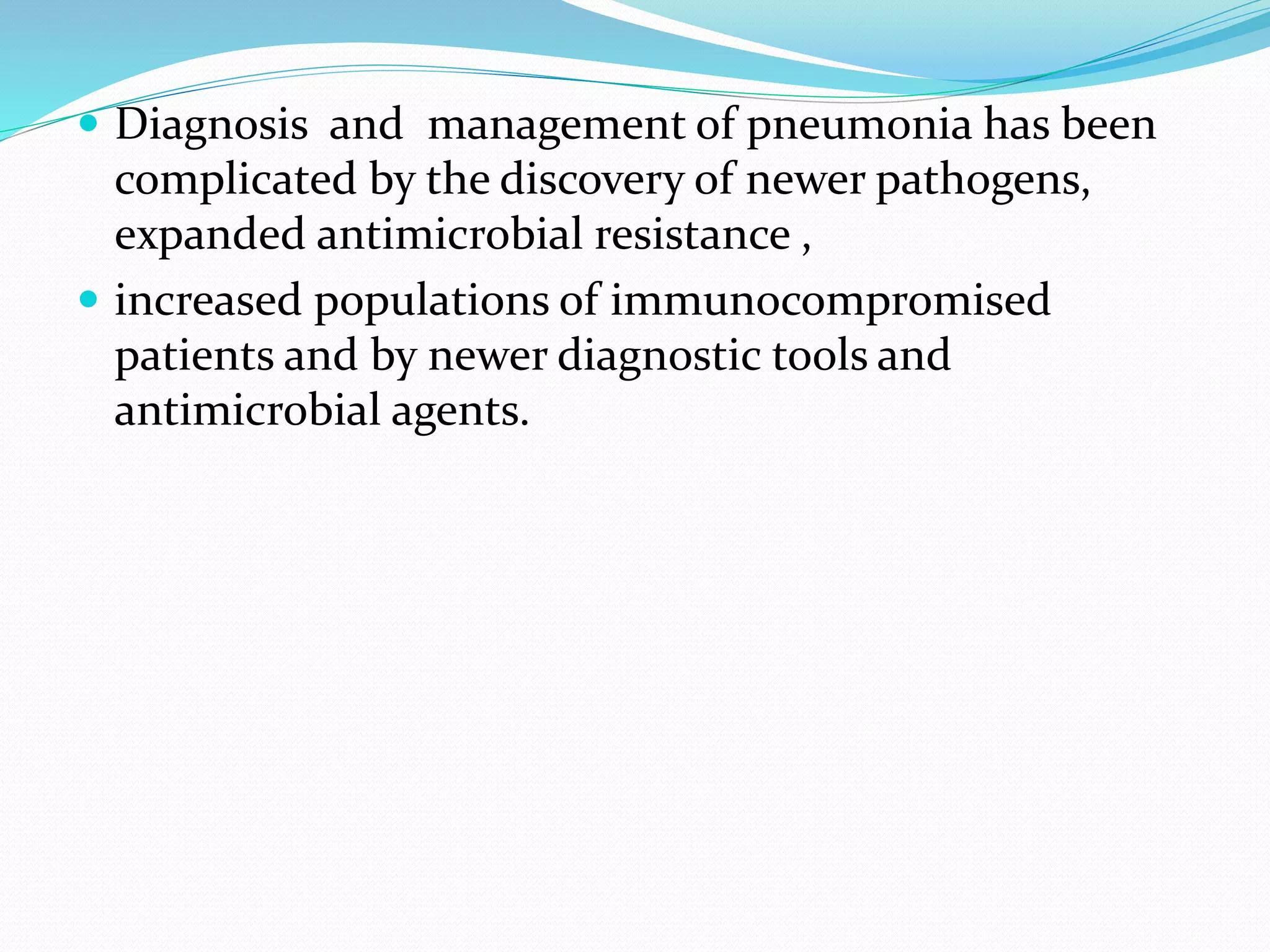 Non resolving pneumonia | PPTX
