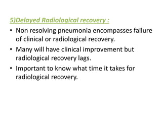 NON RESOLVING PNEUMONIA | PPTX