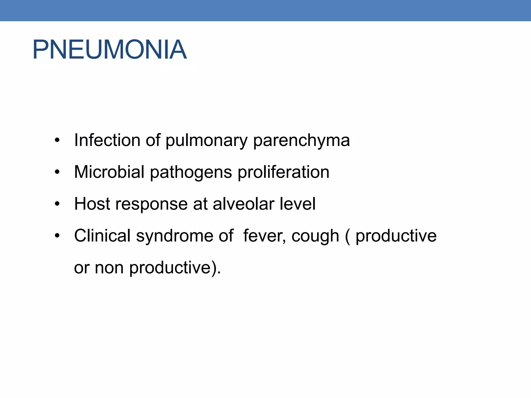 Non resolving pneumonia | PPTX