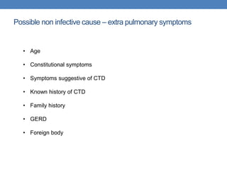 Non resolving pneumonia | PPTX
