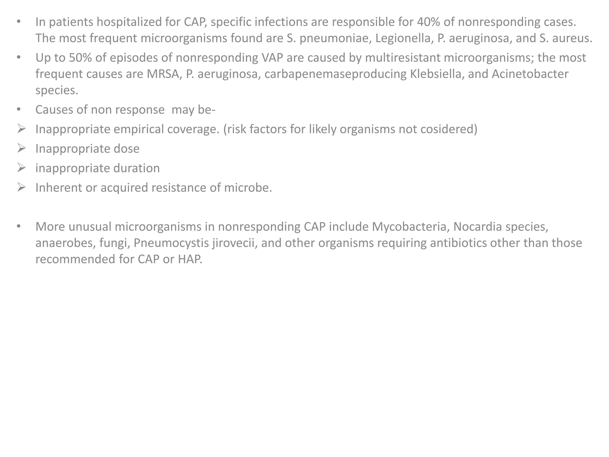 Non resolving pneumonia | PPTX
