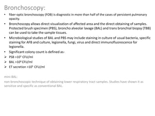Non resolving pneumonia | PPTX