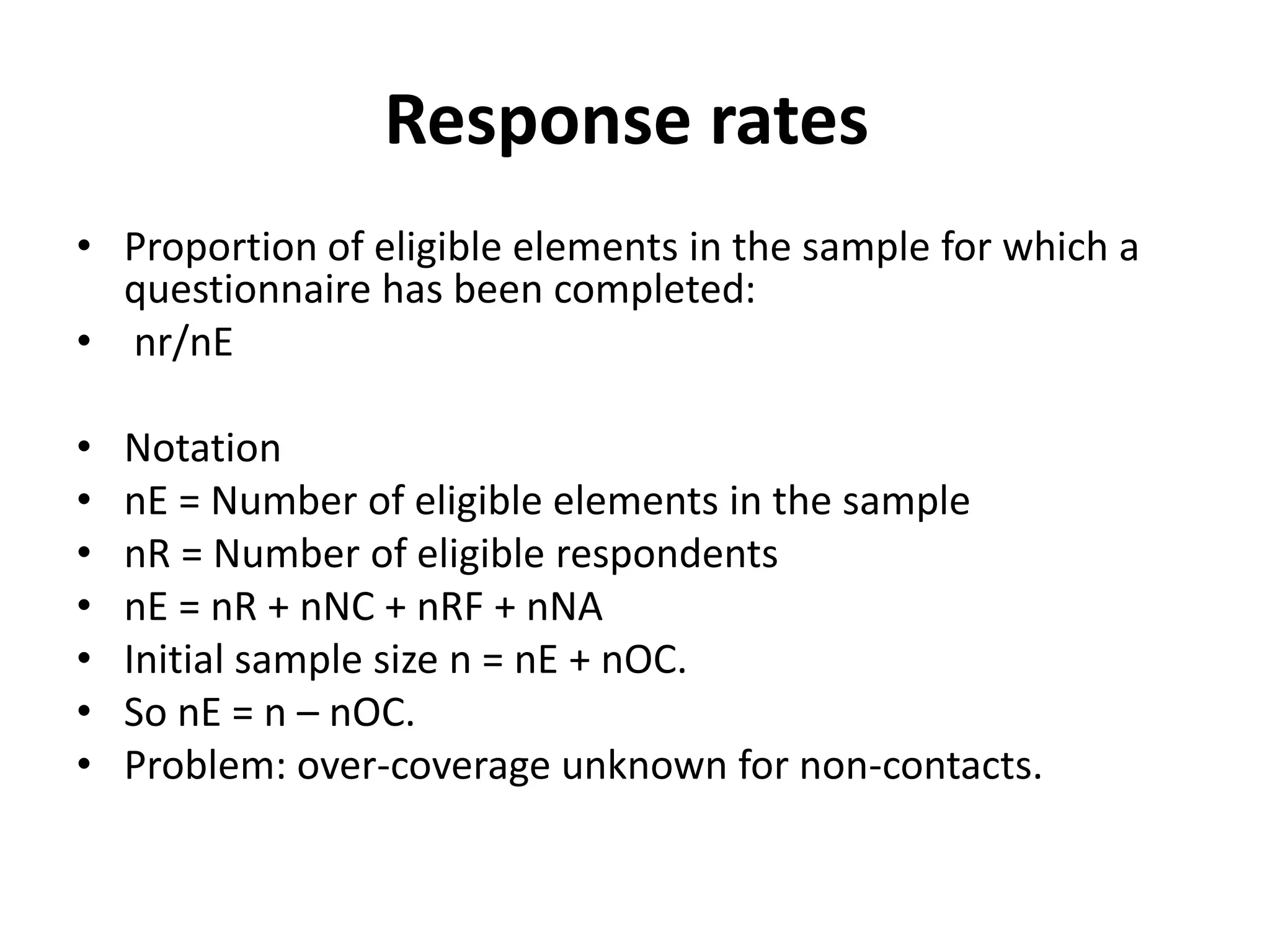 Nonresponse problems | PPTX