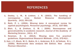 Nonresponse problems | PPTX