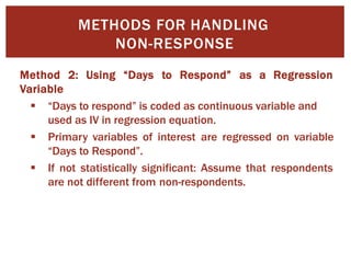 Nonresponse problems | PPTX