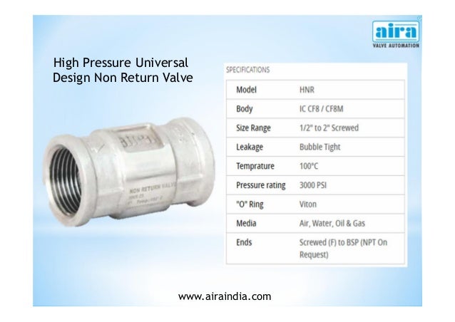 Non Return Valve Manufacturers | PDF