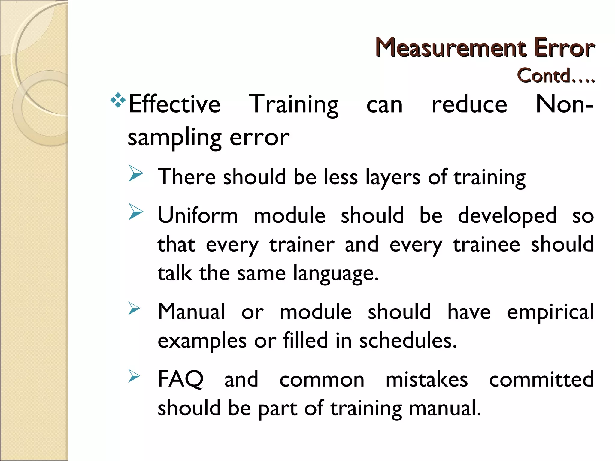 Non sampling error | PPT