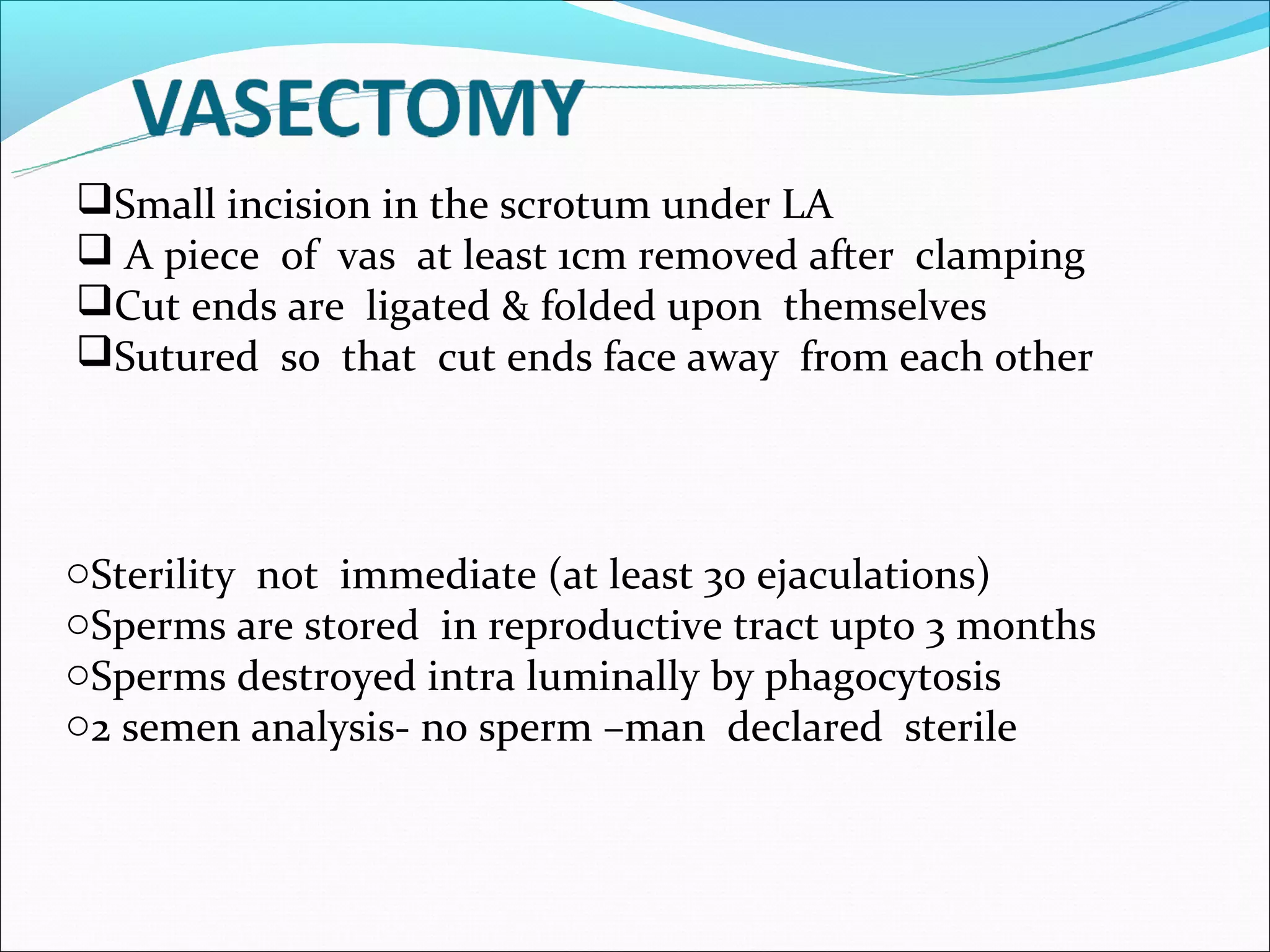 No- scalpel vasectomy | PPT