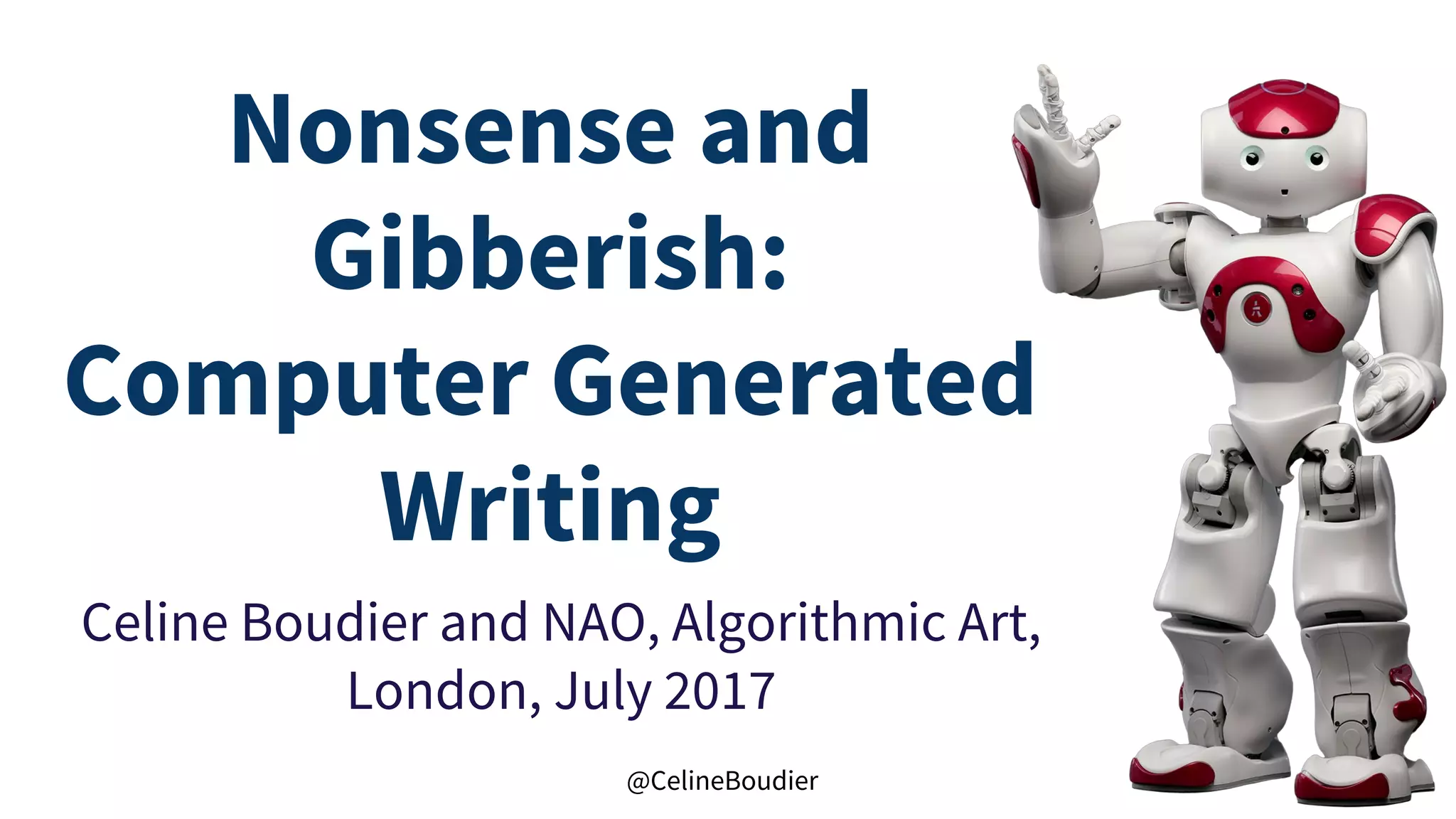 Nonsense and gibberish: computer generated writing | PDF