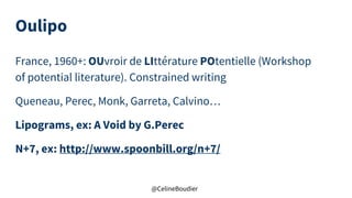 Nonsense and gibberish: computer generated writing | PPT