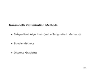 Nonsmooth Optimization | PPT