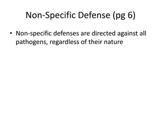 Nonspecific defenses | PPTX