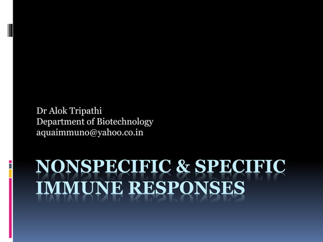 Non-Specific Immune Response | PPTX